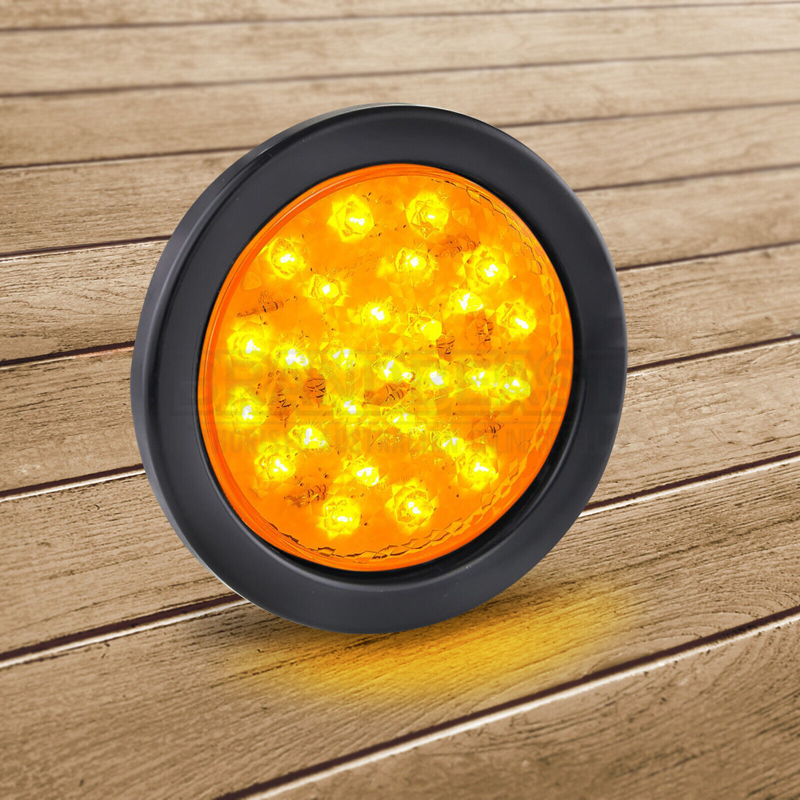 LED Autolamps 110AMG Technologies Indicator LED Light Round Amber Lens ...