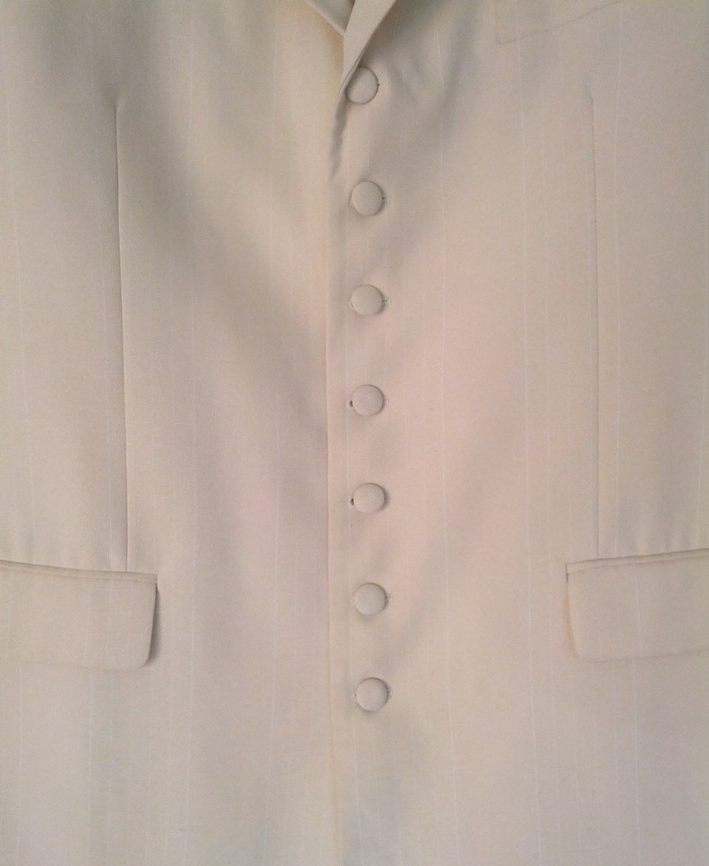 Mens Soprano Suit 48L Jacket 43L Pants Cream Color Big & Tall | eBay