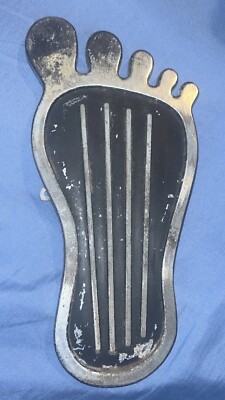 Bare Foot Gas Pedal Vintage Cal Custom Chrome Surfer Man Cave Bar ...