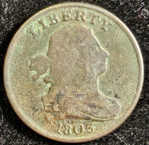 1803 Draped Bust Half Cent 1/2c Good or Better Condition "Price to Sale ...
