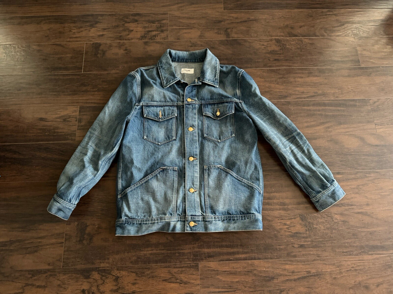 CELINE Men's Denim Jacket Trucker Indigo Japan Size:S… - Gem