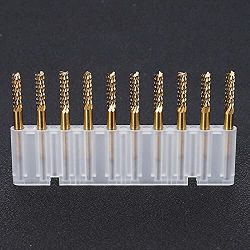 Rotary Burrs End Mills 10pcs 0.125" Carbide End Mill 1/8" Shank ...