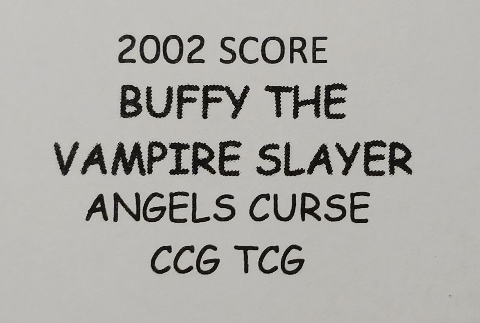 BUFFY VAMPIRE SLAYER CCG TCG ANGELS CURSE Death 111 (REG RARE FOIL) LOT ...