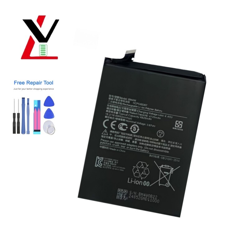 BM4W Replacement Battery For Xiaomi 10T Lite 5G 10i 5G Redmi Note 9 Pro ...