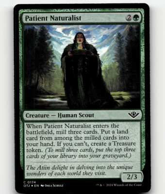 FOIL - MTG Patient Naturalist 174 - Outlaws of Thunder Junction | eBay