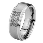 Celtic Dog Tungsten Men Rings Engraved Men's Wedding Bands | eBay
