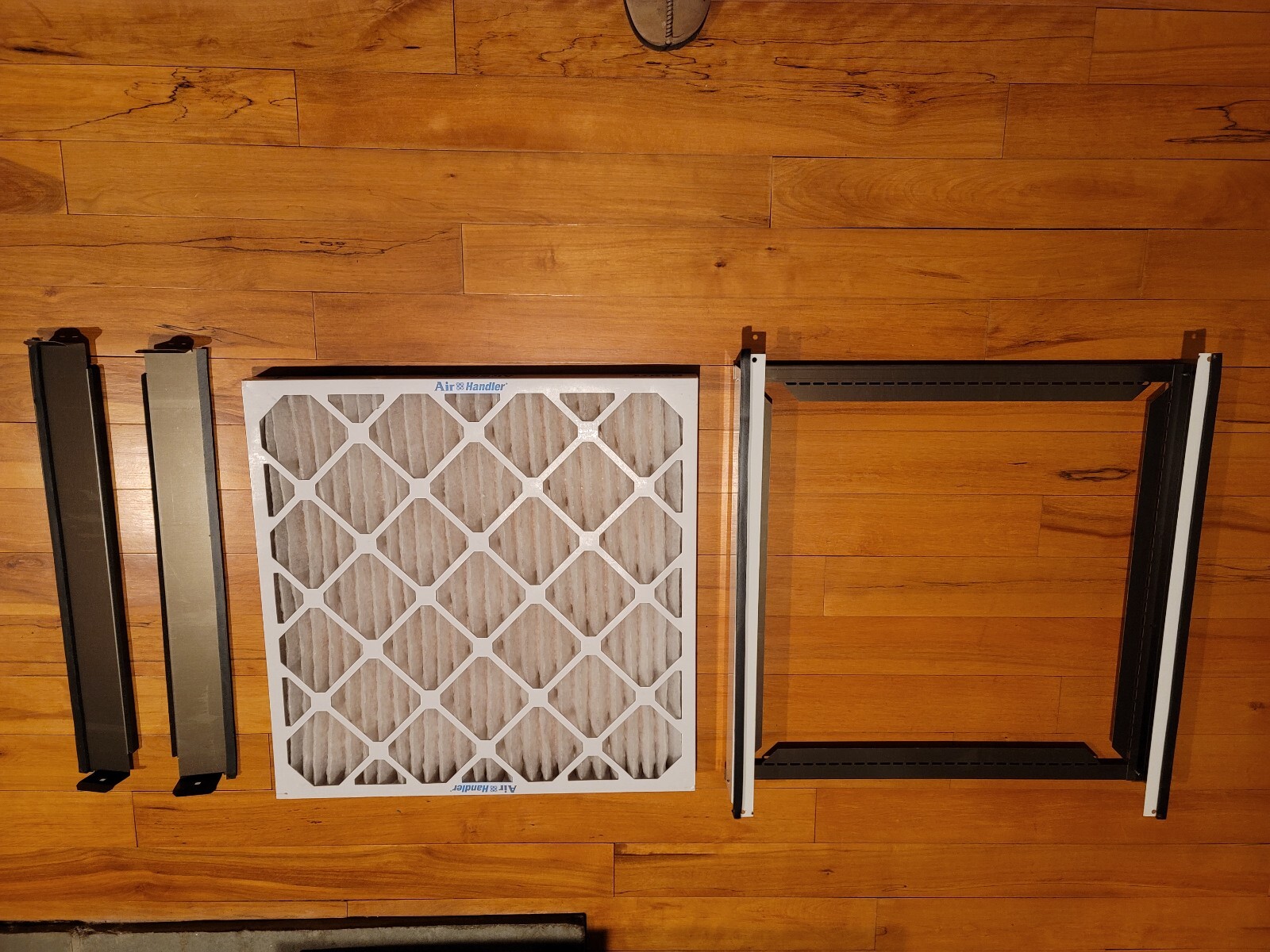 HVAC Return Air Filter Rack with 24x24x2" MERV 8 filter, Stainless ...