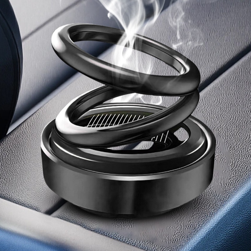 Solar Energy Air Aromatherapy 360 Rotating Flavoring Car Parfum Car ...