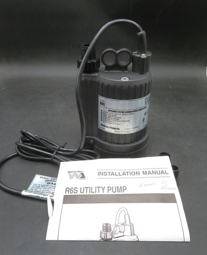 Water Ace Pump Co. Model RES 1/6 HP Submersible Utility Pump | eBay