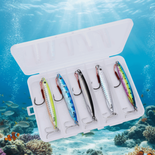 5pcs/box With Box Simulation Fish Lures 40g Fishing Lures Kit Fishing ...