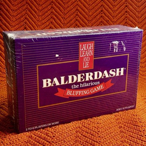 Balderdash Board Game New Sealed Vintage 1984 Edition Bluffing Game NEW ...