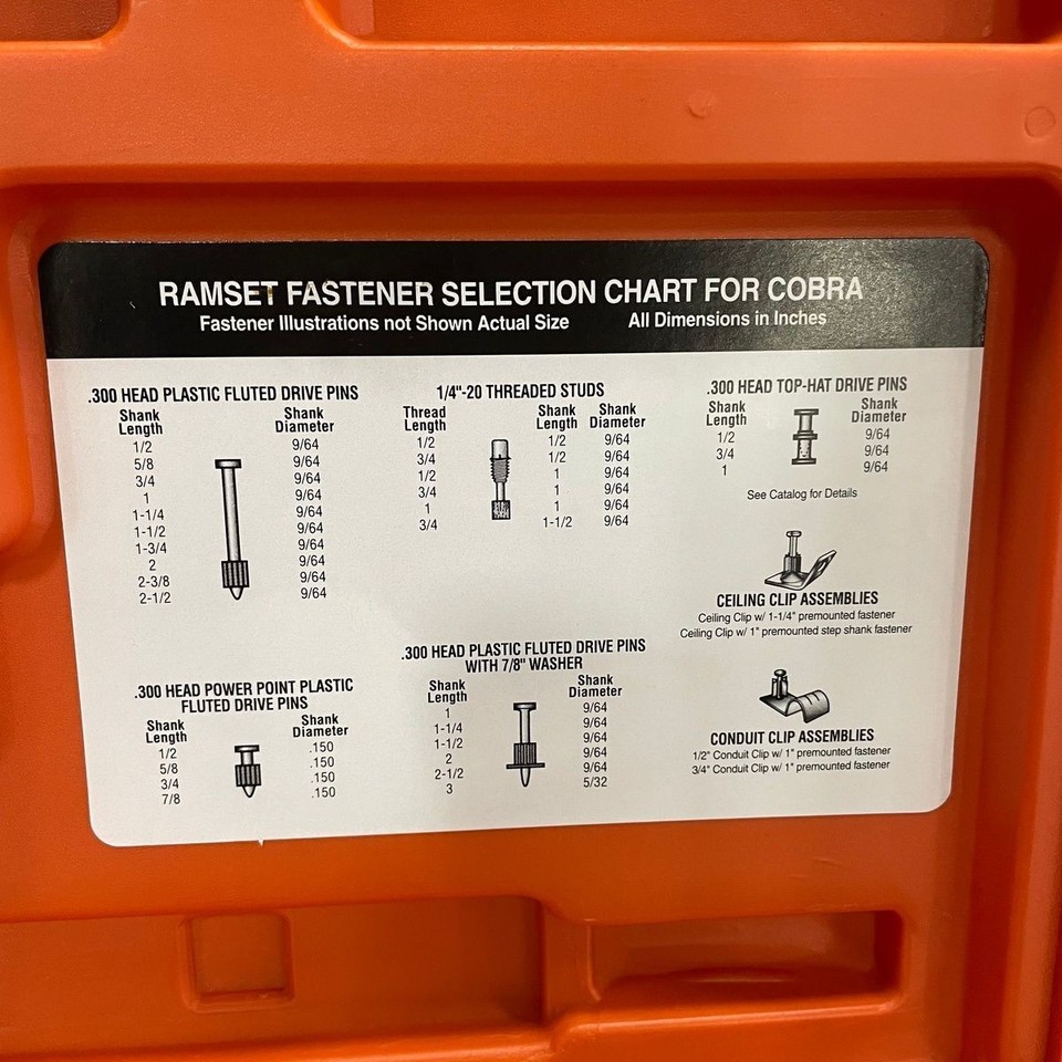 RAMSET 27 Caliber Cobra Semi-Automatic Powder Actuated Tool Kit | eBay