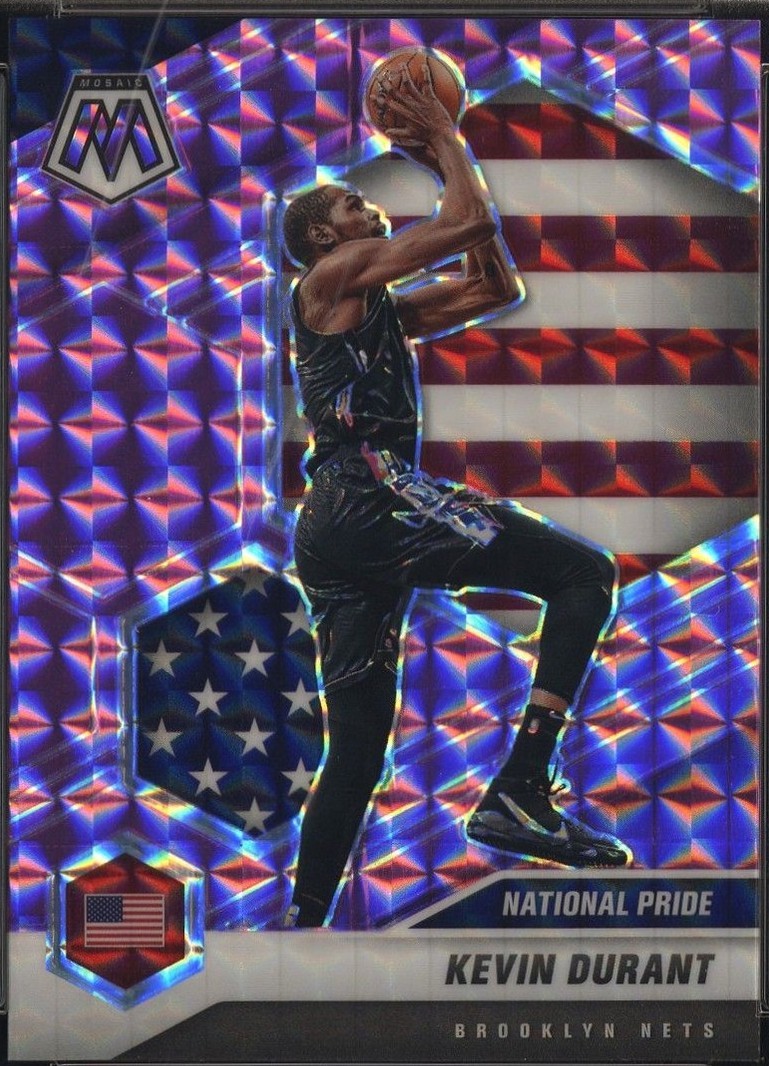 2020-21 Panini Mosaic - National Pride Kevin Durant #248 Purple Mosaic ...