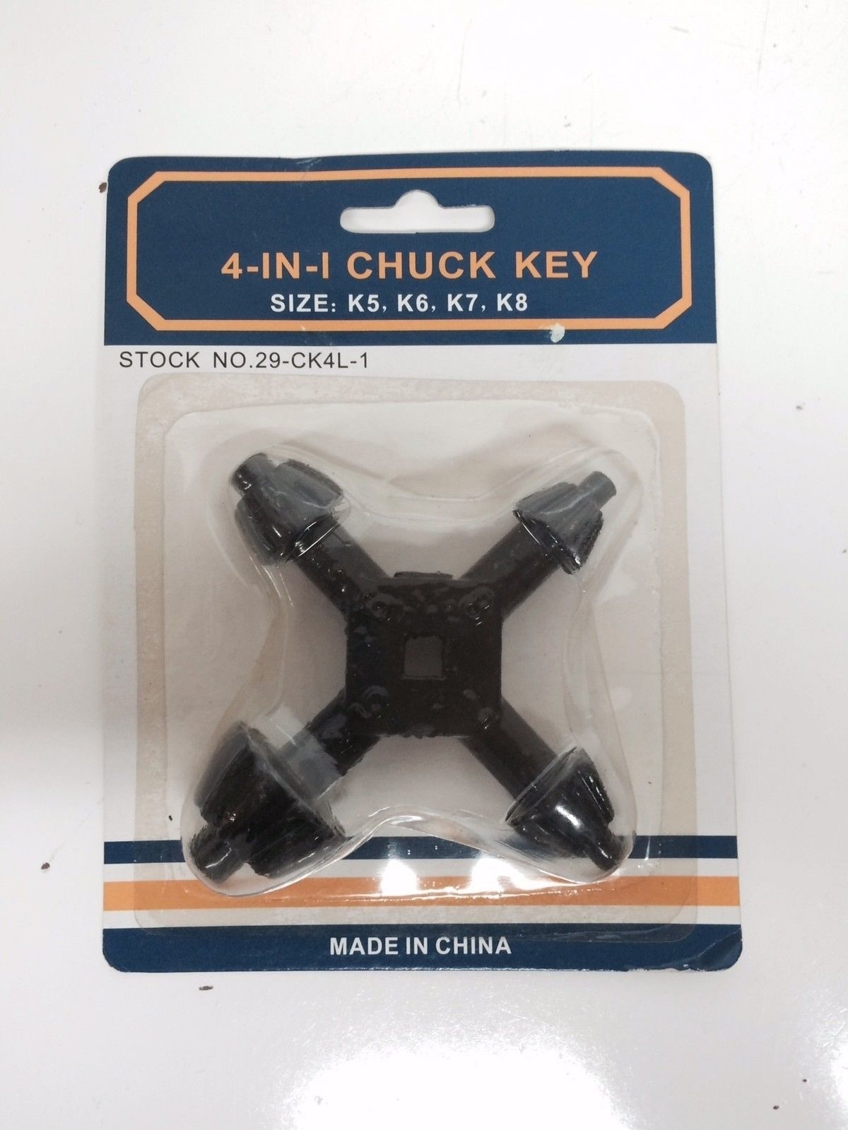 4-IN-1 CHUCK KEY. Size K1, K2, K3, K4 No.29-CK4-1 Black, 2pcs (LL2121-2 ...