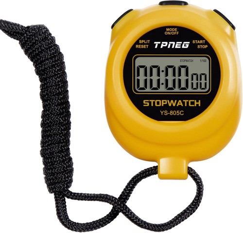 Simple Stopwatch Timer - Easy To Use, Set Up, Read, And Carry - Large ...