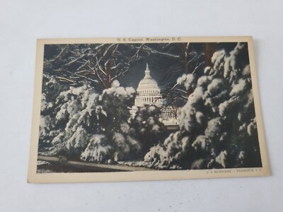 U. S. Capitol At Washington Linen Postcard | eBay