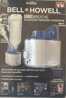 Bell+Howell Sonic Breathe Water Bottle Humidifier Lightweight ...