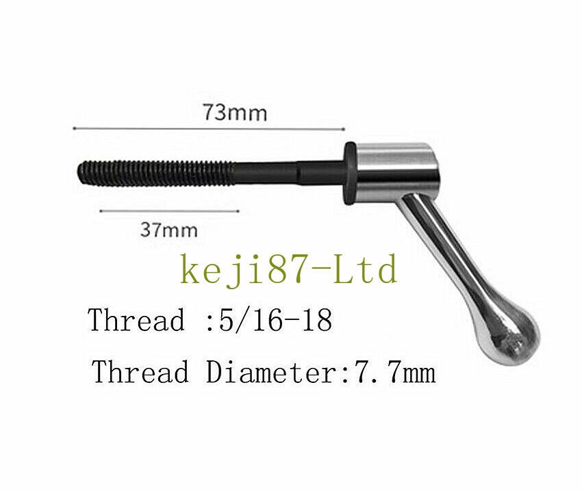 1X Milling Machine Quill Lock Bolt Handle 5/16 & Brass Sleeve Vertical ...