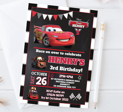 Lightning Mcqueen Invitation Templates Cars Lightning McQueen Birthday