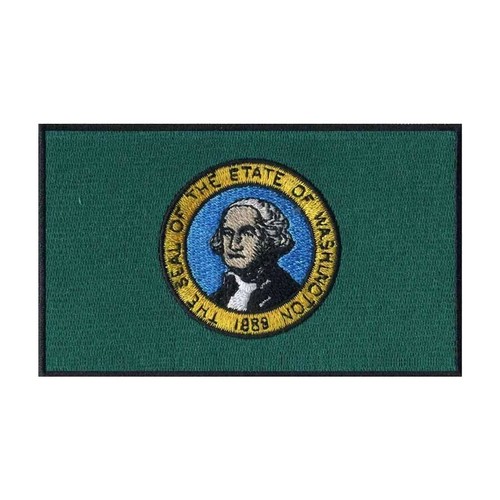 Washington State Flag US USA American Embroidered Patch - Iron On/Sew ...