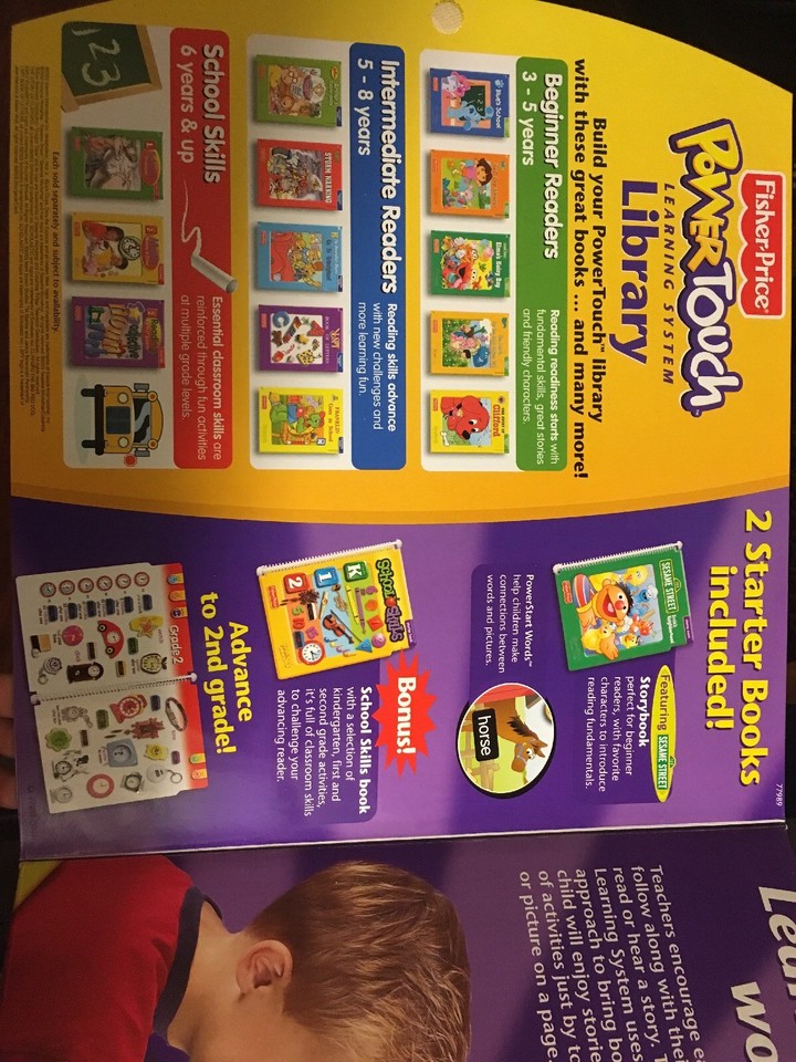 New FISHER PRICE POWER TOUCH LEARNING SYSTEM AGES 3-8 PRE K -2ND GRADE ...