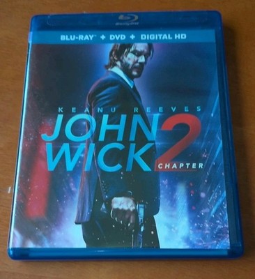 John Wick Chapter 2 Blu-ray Keanu Reeves Common Laurence Fishburne Ruby ...