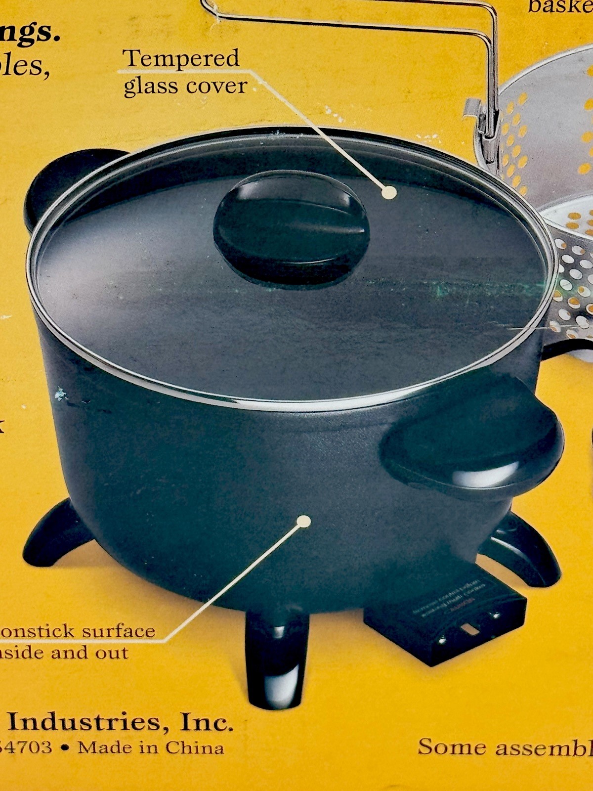 Presto 06006 Kitchen Kettle Multi-Cooker - Black for sale online | eBay