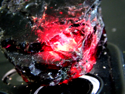 114Ct 100% Natural Certified Red Painite Rough Burma Loose Gemstone ...