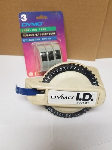 Vintage Dymo ID Label Maker W/ Extra Tape | eBay