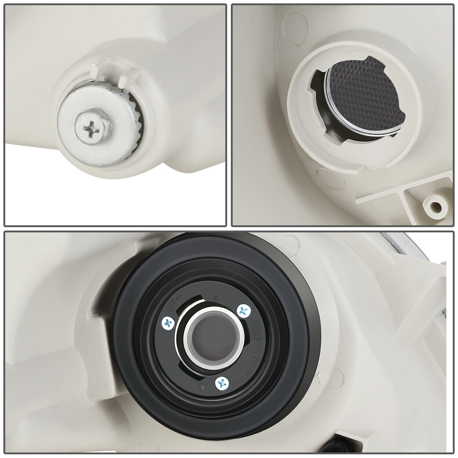 FOR 03-08 TOYOTA COROLLA SMOKED HOUSING CLEAR CORNER HEADLIGHT ...