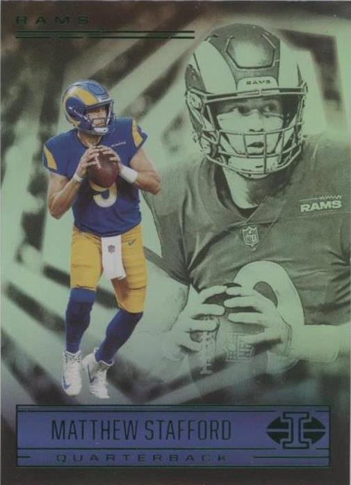 2021 Panini Illusions - Matthew Stafford #16 Trophy Collection Emerald ...