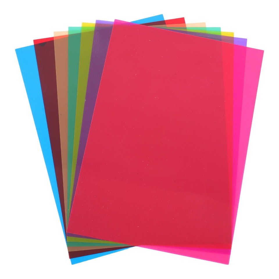 7pcs Color Filter Sheets Warm Gel Light Filters for Photography Studio ...