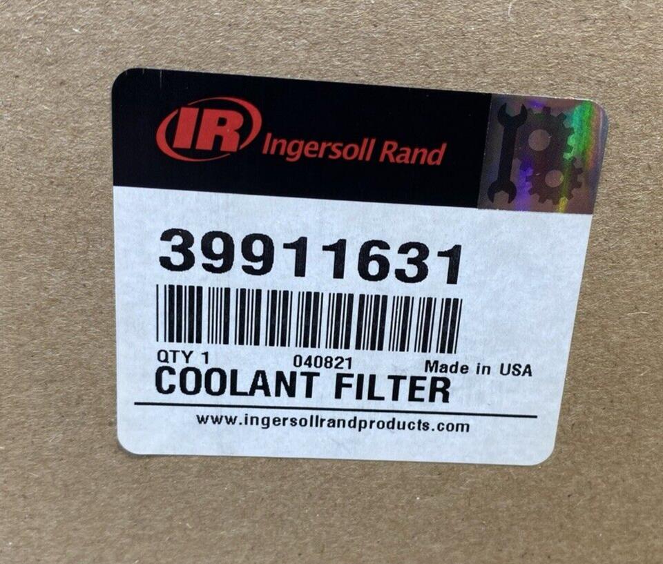 **New Sealed** Ingersoll Rand 39911631 Coolant Filter for Rotary Air ...
