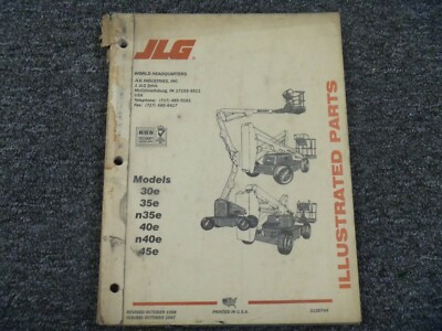 JLG 30E 35E N35E 40E N40E 45E Aerial Lift Work Platform Parts Catalog ...