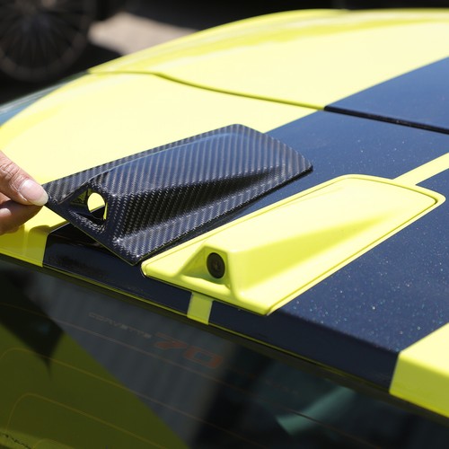Real Carbon Fiber Rear Camera Overlay Trim Cover Fits Corvette C8 ...