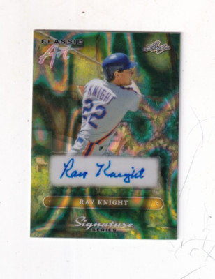 2025 RAY KNIGHT LEAF CLASSIC ART AUTO/AUTOGRAPH 1/1 1986 NEW YORK METS ...
