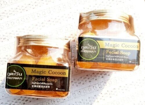 2 pièces. x savon pour le visage Phutawan Magic Cocoon 40 g | eBay