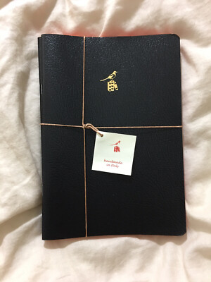 New Set of 3 Handmade in Italy Lined Notebooks by Bieffe BLACK | eBay