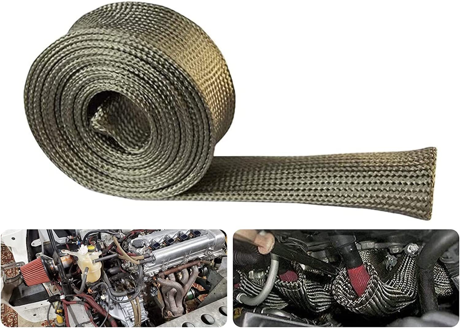 Heat Shield Sleeve Fuel Line Auto Hose Spark Plug Wire Cover Protector ...