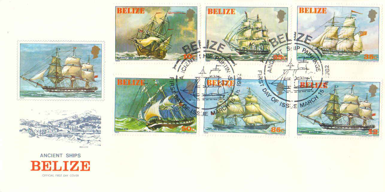 Belize Scott 609-614 Unaddressed. | eBay