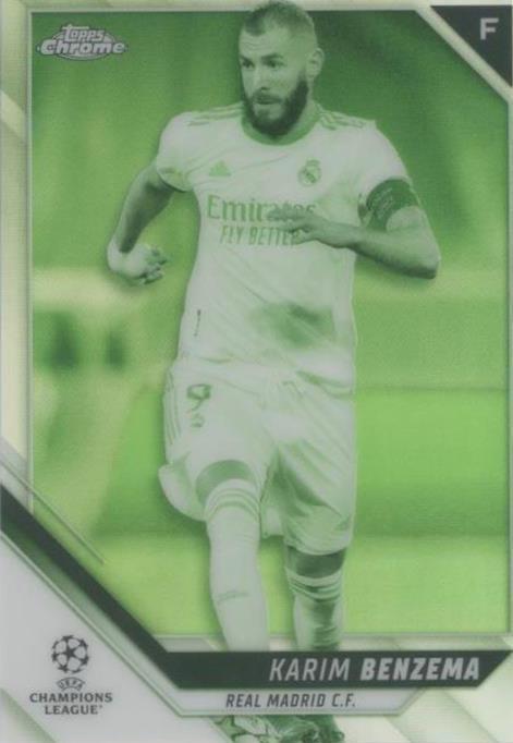 2021-22 Topps Chrome Uefa Champions League - Karim Benzema #79 Night ...