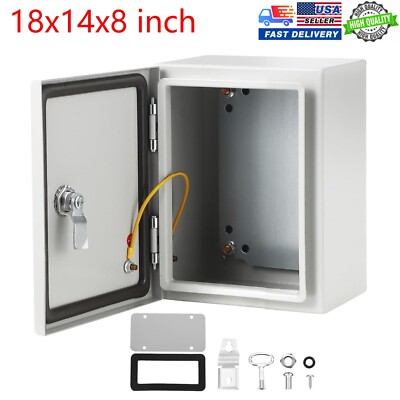 18x14x8'' Nema 4X Carbon Steel Electrical Enclosure IP66 Wall Mount ...