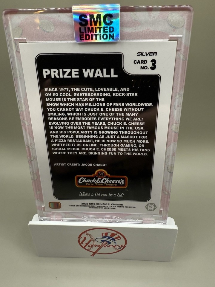 SMC Chuck E. Cheese Prize Wall Trifecta • Red 10/25 • Star 78/100 ...