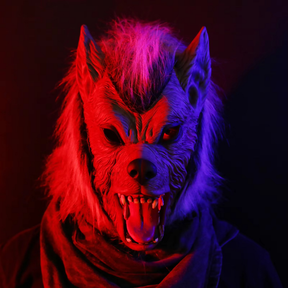 Halloween Masks Wolf Cosplay Creepy Headgear Wolf Costumer Monster Mask ...