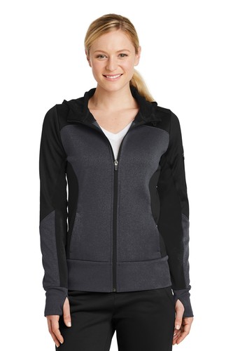 Sport-Tek Women's Tech Fleece Colorblock Full-Zip Hooded Jacket LST245 ...