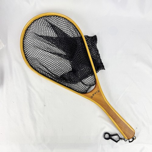Orvis Wooden Scoop Trout Landing Net with Clip | eBay