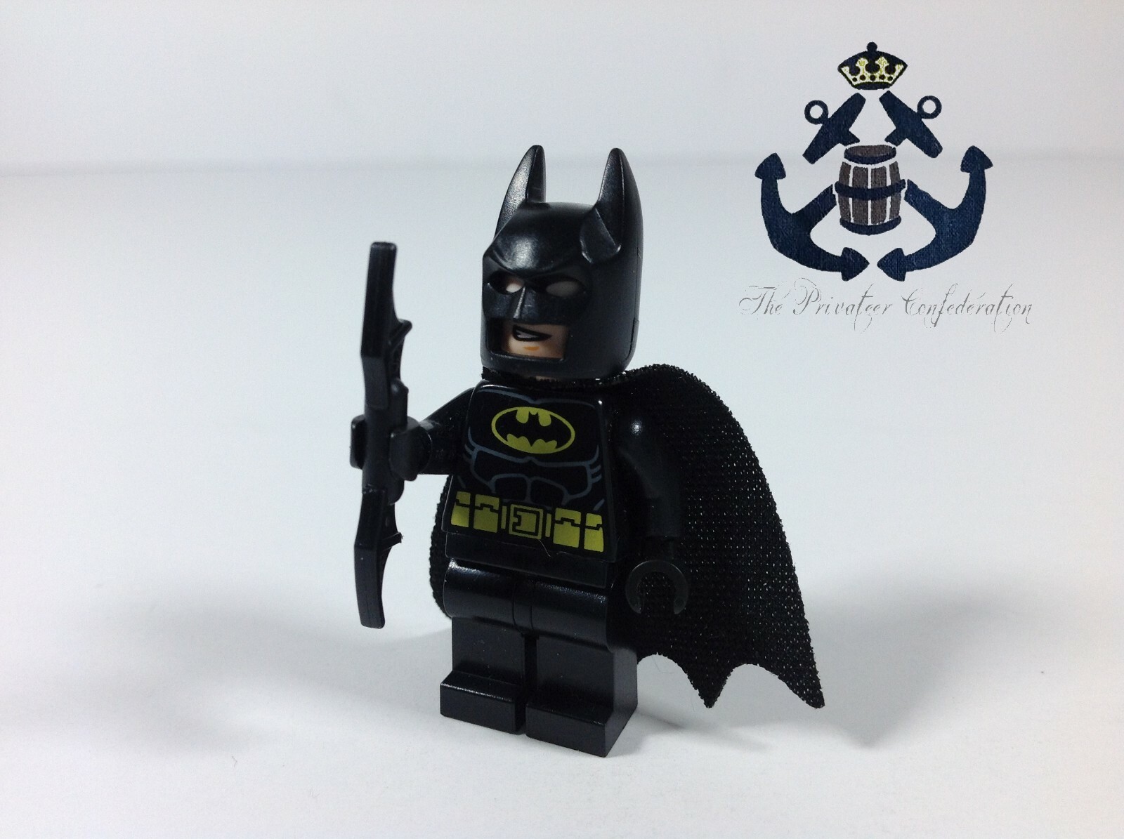 Lego Minifigure DC Batman Black Suit Type 2 Cowl sh016b From Comic-Con ...
