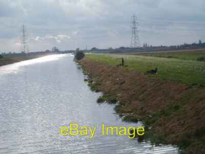 Photo 6x4 Middle Level Main Drain; fishing away the afternoon. Outwell ...