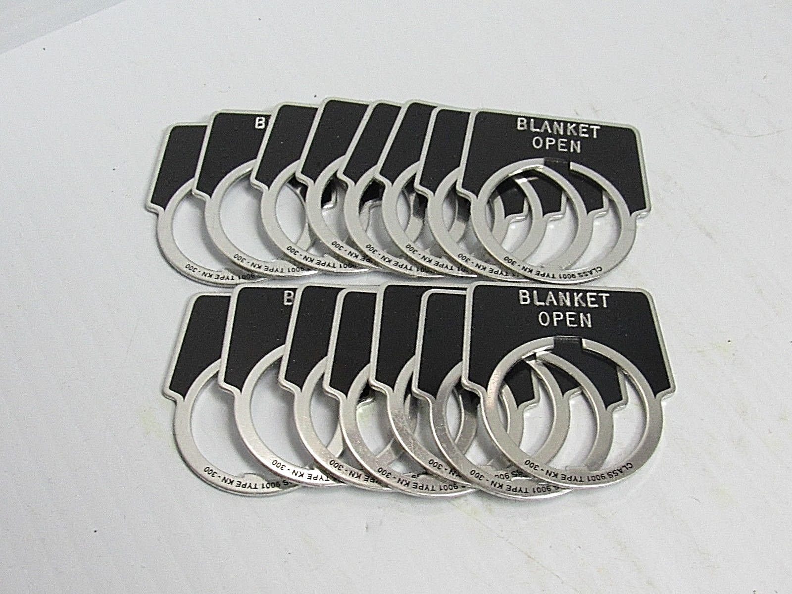 LOT OF 15 SQUARE D BLANKET OPEN ALUMINUM LEGEND PLATE 9001 KN-300 ...