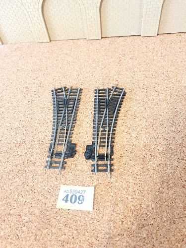 HORNBY RAILWAYS OO GAUGE R612 R613 STEEL POINTS LOT. 409 FREE POST ...